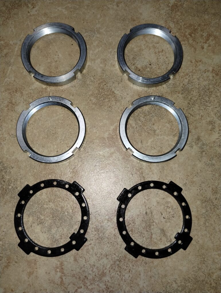 Dana 60 Spindle Nut Kit Chevy Ford GMC Dodge Dana 50 Ford 4 Nuts 2 ...