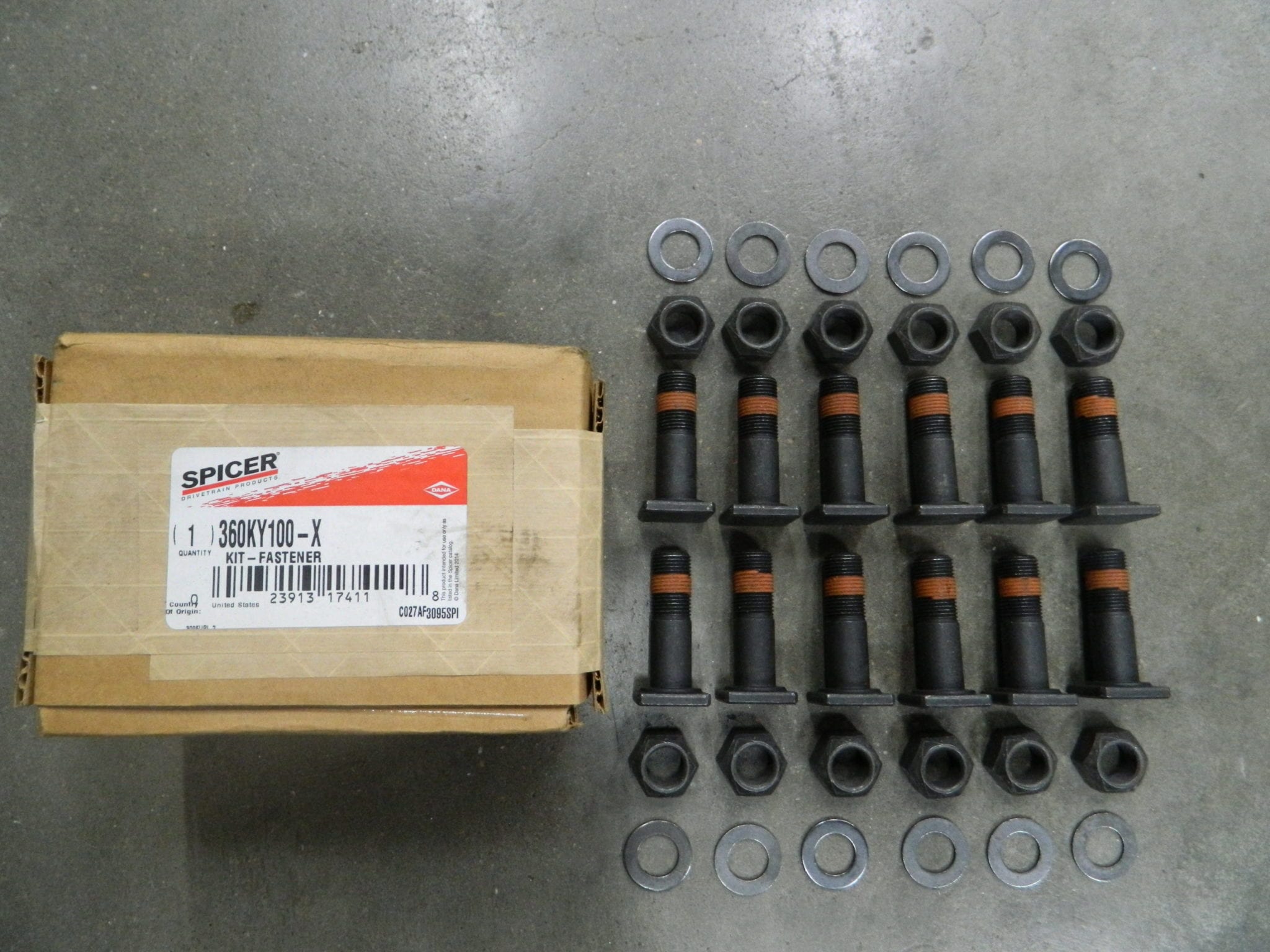 Dana S135 S150 Differential Ring Gear Bolt Kit S135S S150S Dropout ...